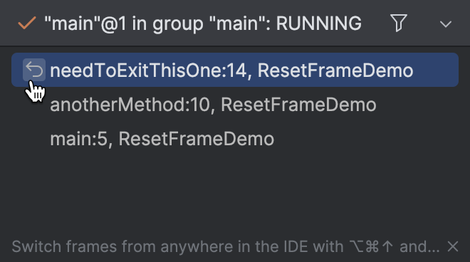 Step through the program | IntelliJ IDEA Documentation