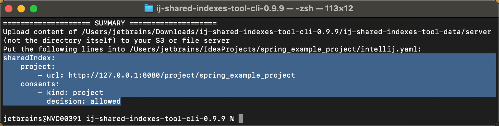 Shared indexes | IntelliJ IDEA Documentation