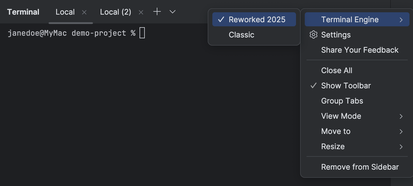 Terminal | IntelliJ IDEA Documentation