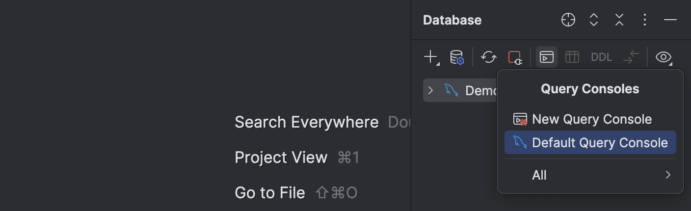 Quick start with database functionality | IntelliJ IDEA Documentation
