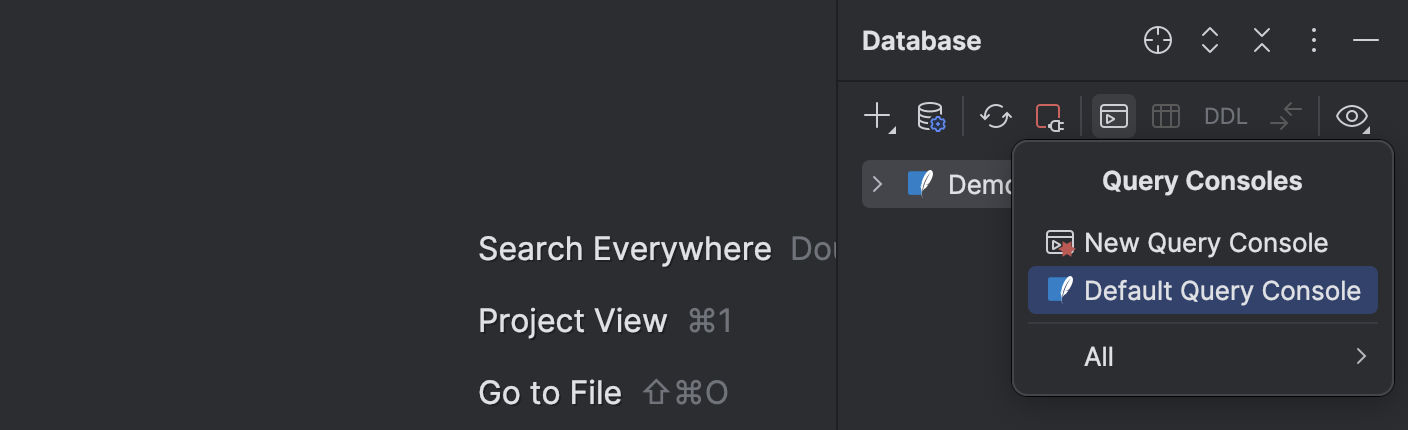 Quick start with database functionality | IntelliJ IDEA Documentation