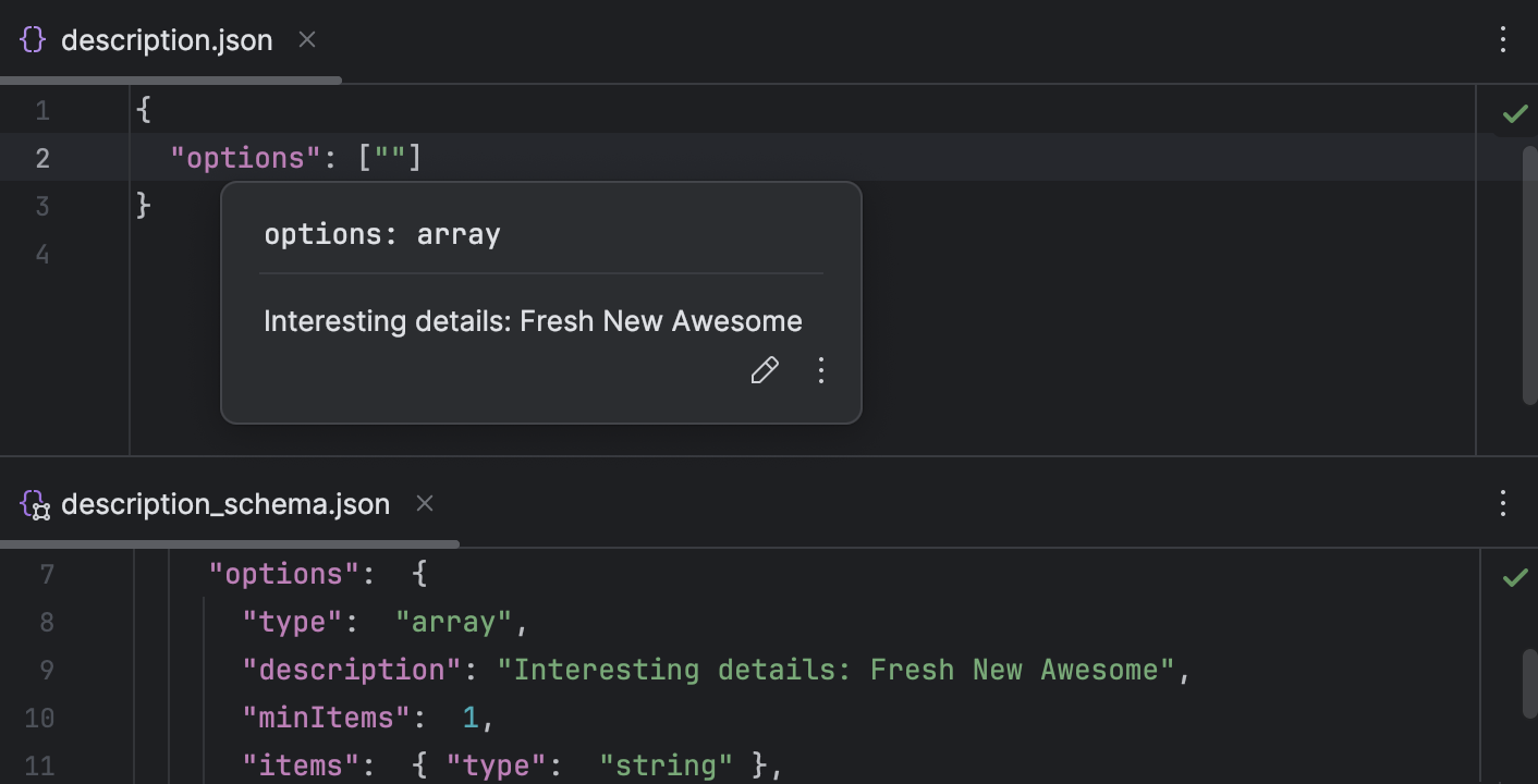 JSON | IntelliJ IDEA Documentation