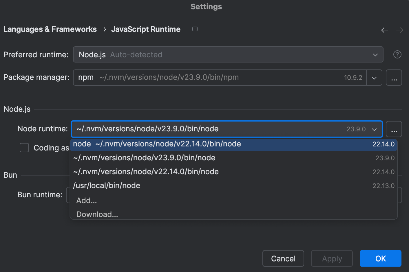 Node.js | IntelliJ IDEA Documentation