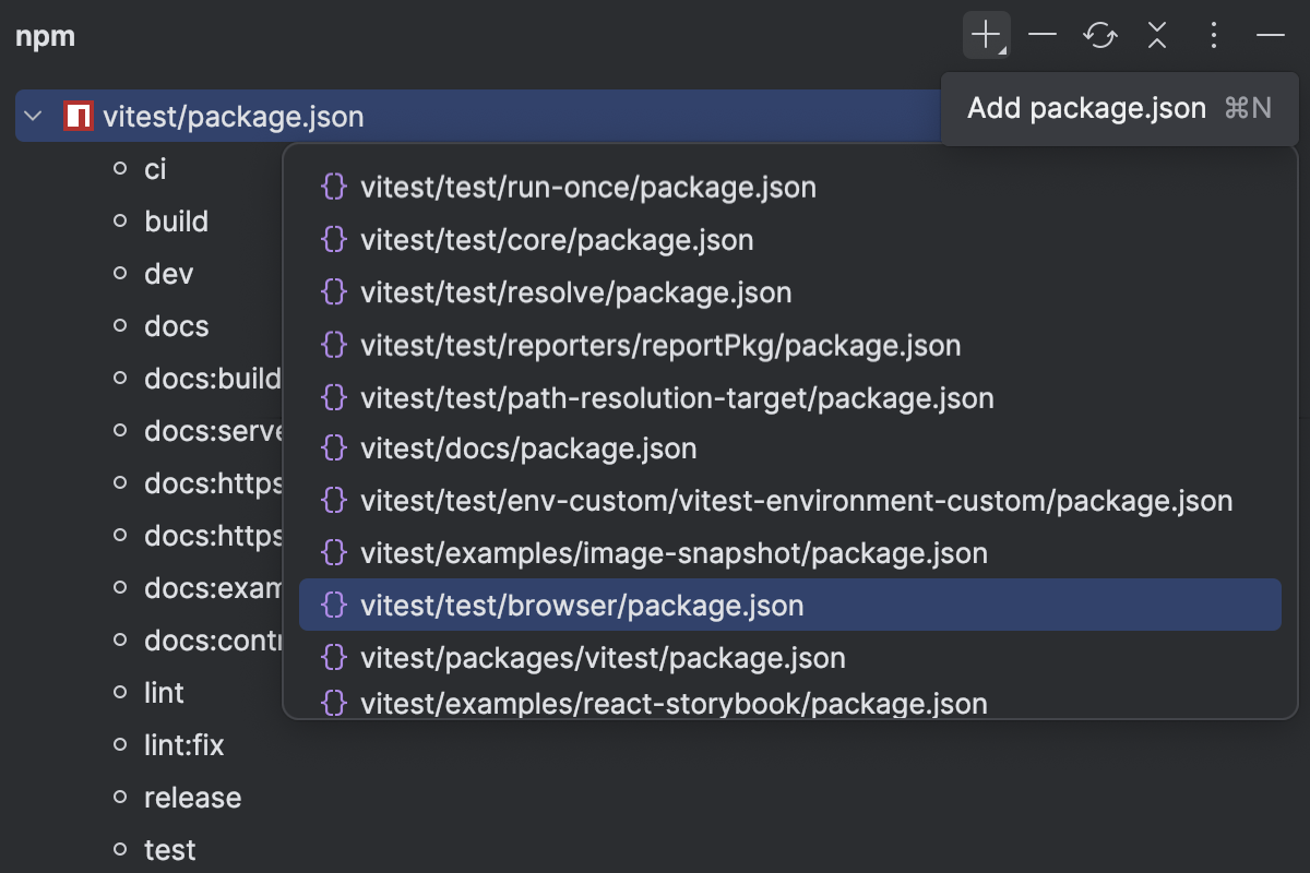 npm, pnpm, and Yarn | IntelliJ IDEA Documentation