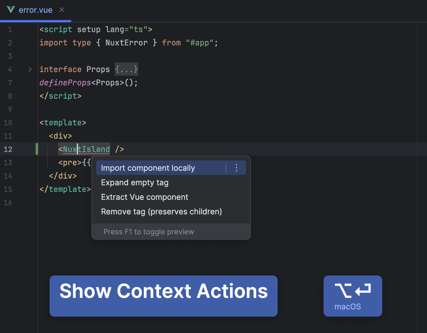 Nuxt | WebStorm 文档