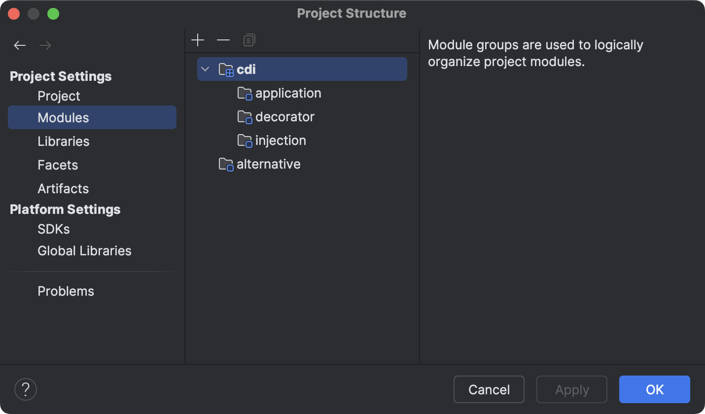 Modules | IntelliJ IDEA Documentation