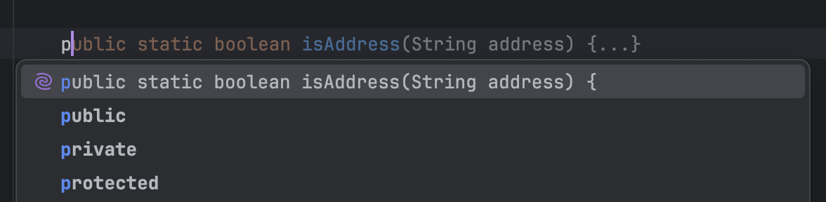 Code completion | AI Assistant Documentation