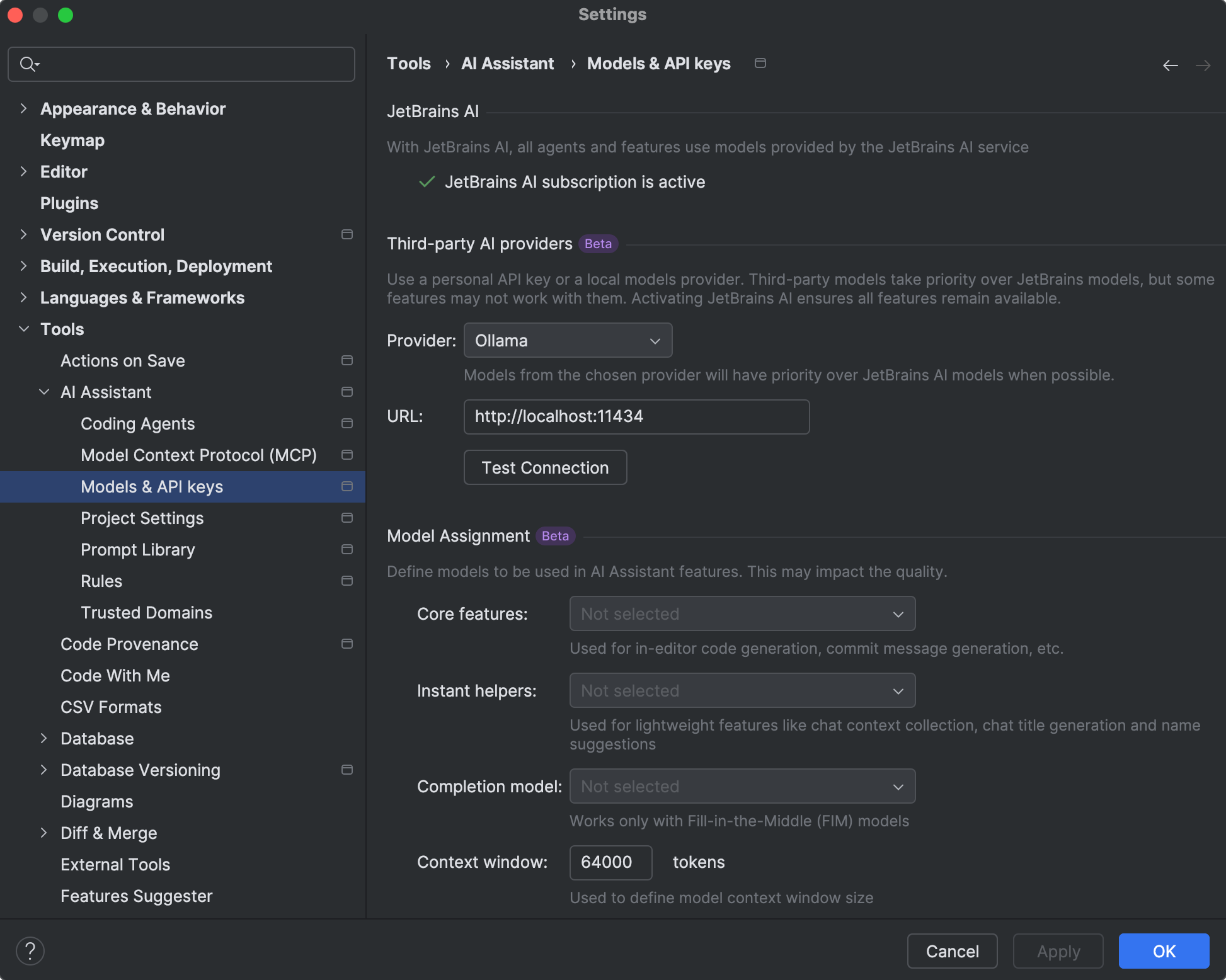 Models | AI Assistant Documentation