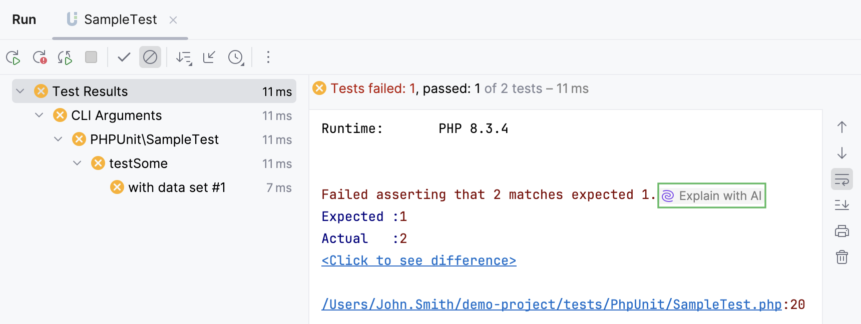 Explain code with AI | AI Assistant Documentation