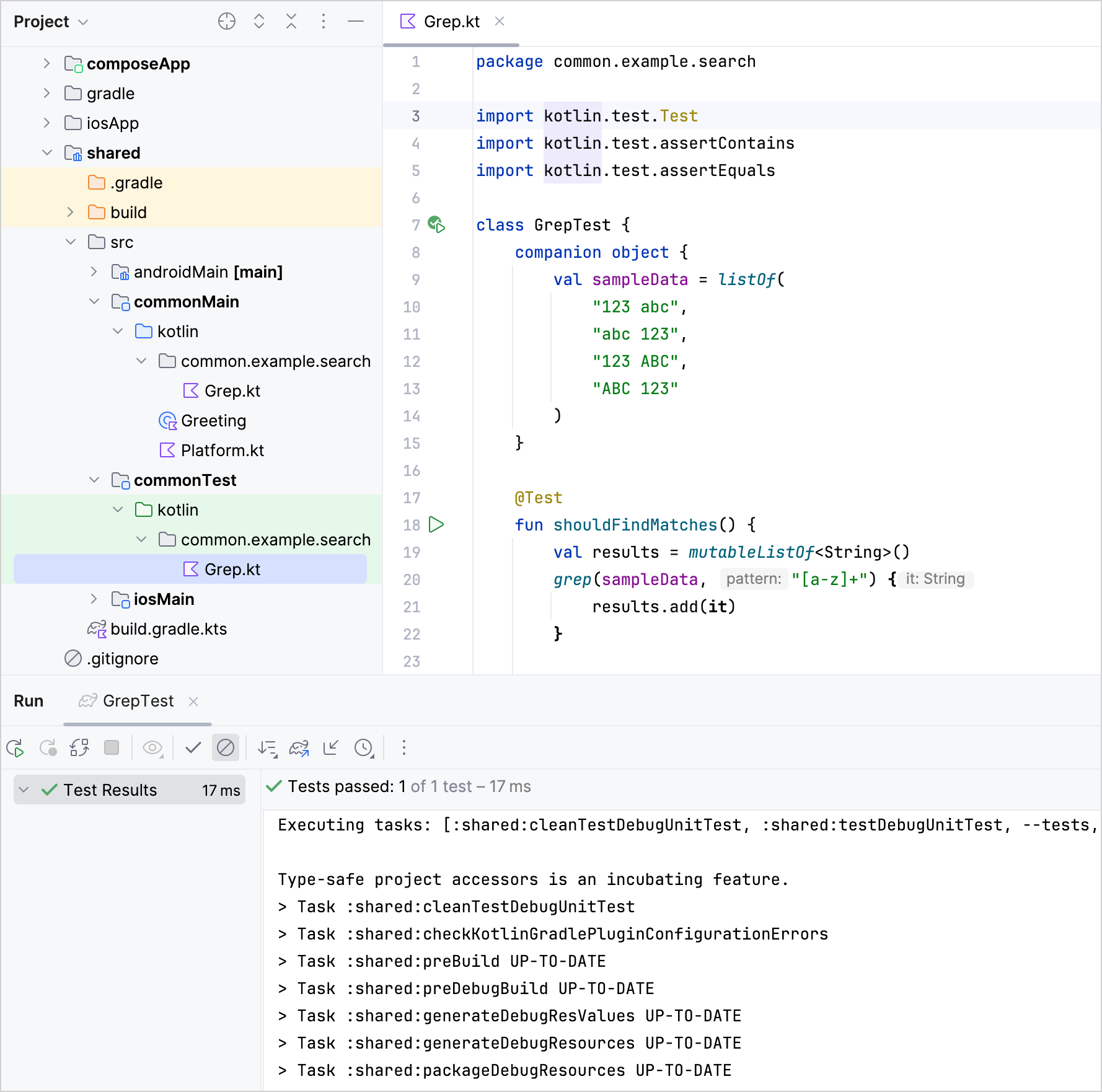 Test your multiplatform app − tutorial | Kotlin Multiplatform ...