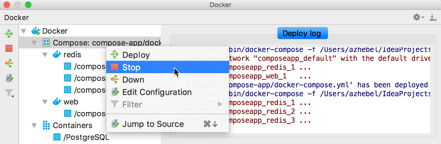 Docker Compose Jetbrains Rider Documentation