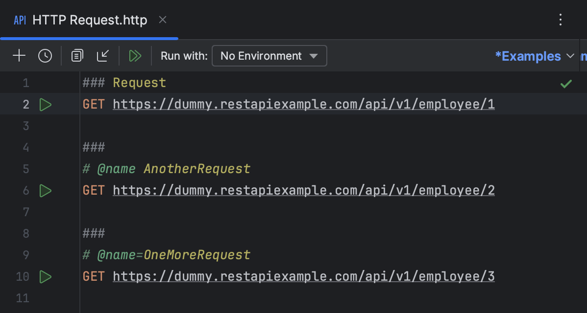 Exploring the HTTP request syntax | JetBrains Rider Documentation