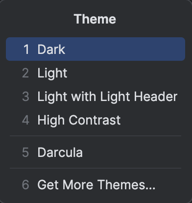 Switch between schemes | JetBrains Rider Documentation