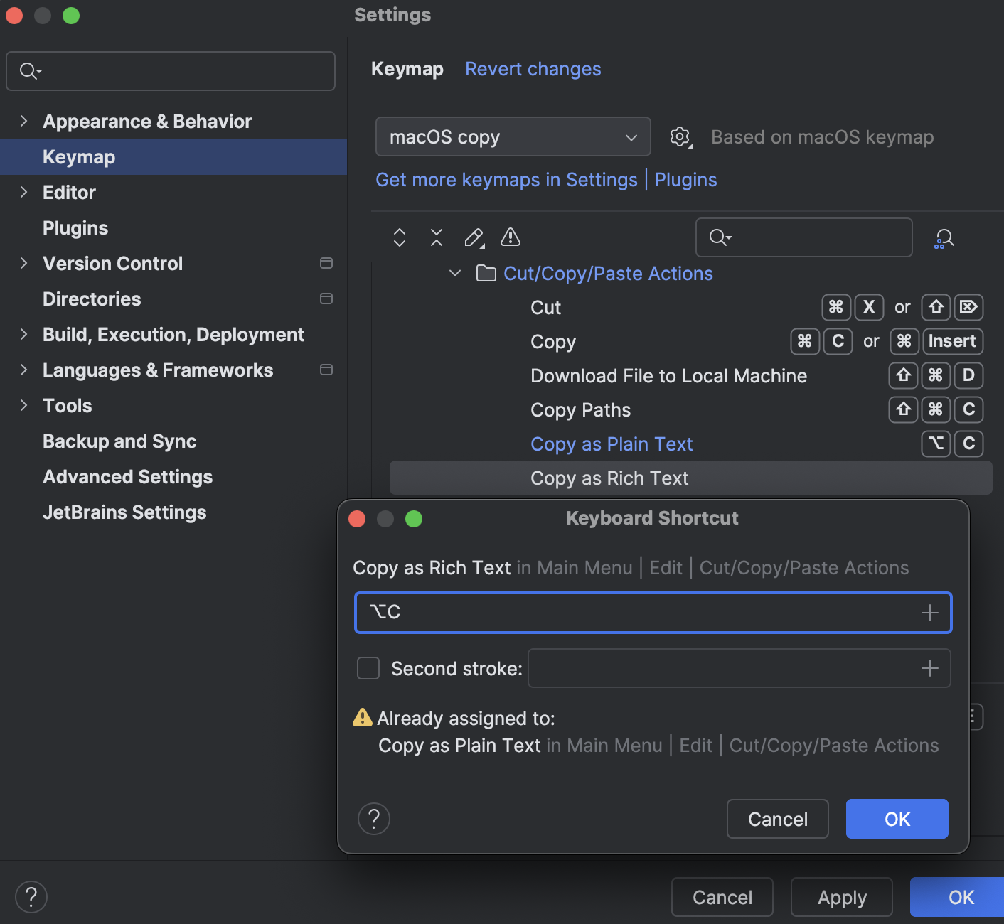 Configure keyboard shortcuts | JetBrains Rider Documentation