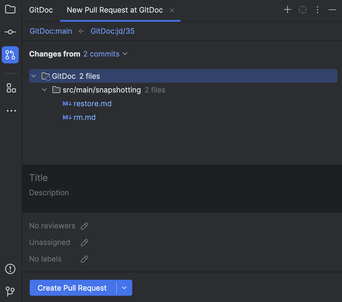 Create and merge GitHub pull requests | JetBrains Rider Documentation