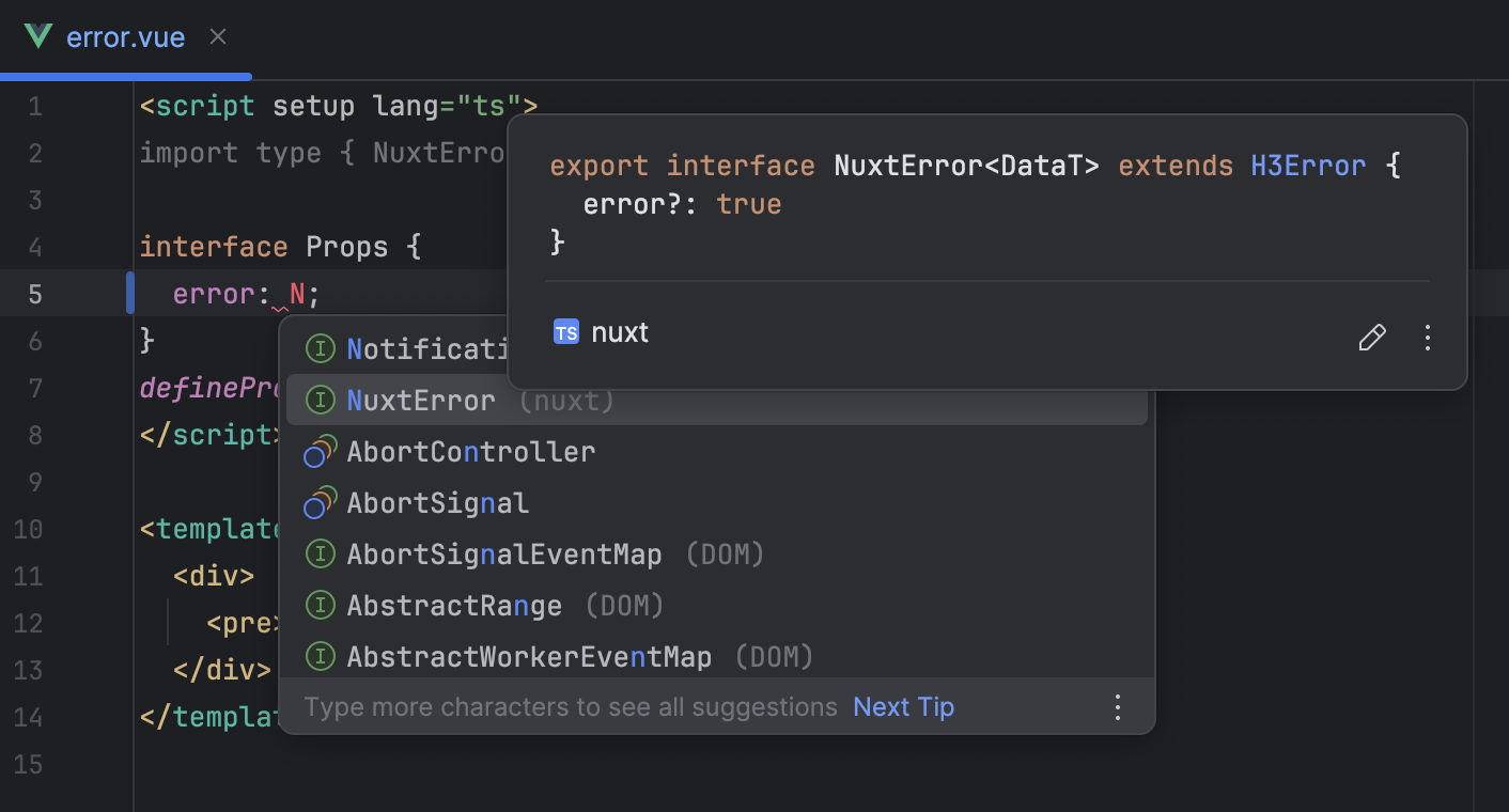 Nuxt | JetBrains Rider Documentation