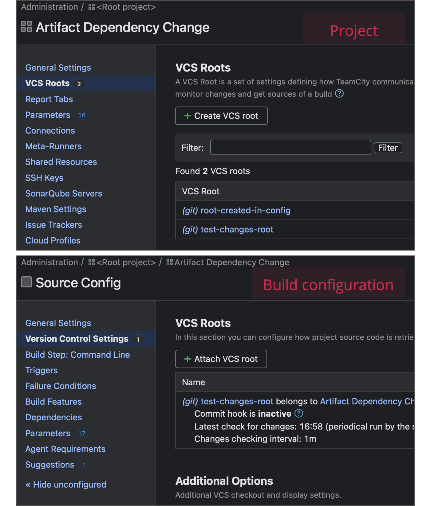 配置 VCS 根目录 | TeamCity On-Premises 文档