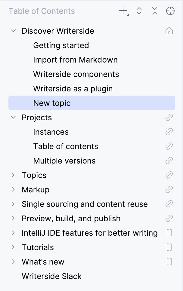Add topics | Writerside Documentation