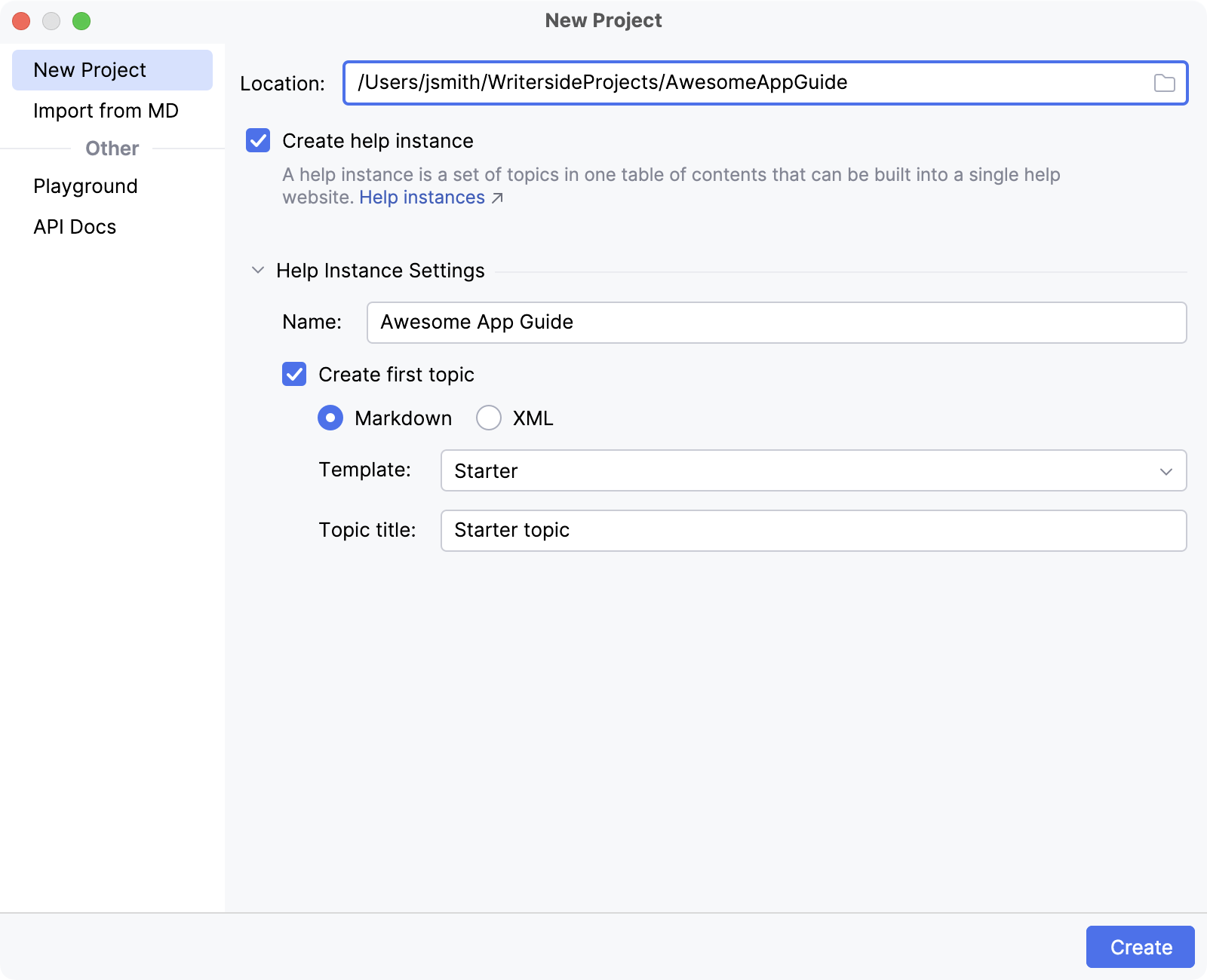 Projects | Writerside Documentation