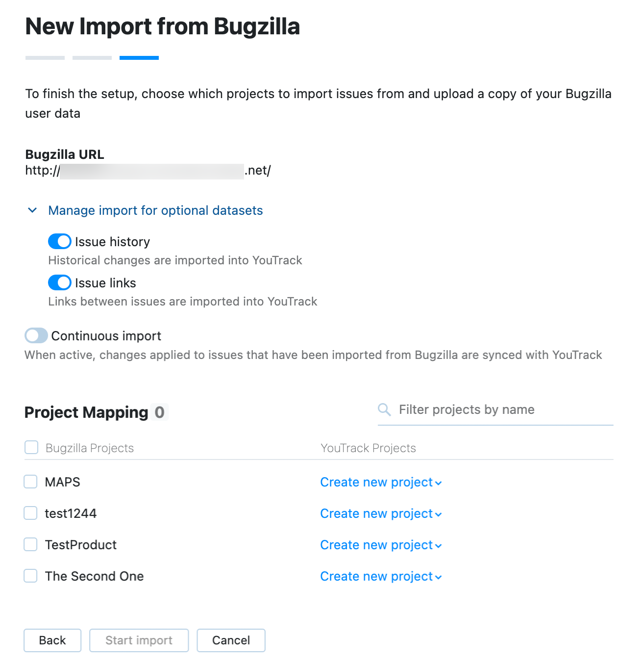 Import from Bugzilla | YouTrack Cloud Documentation