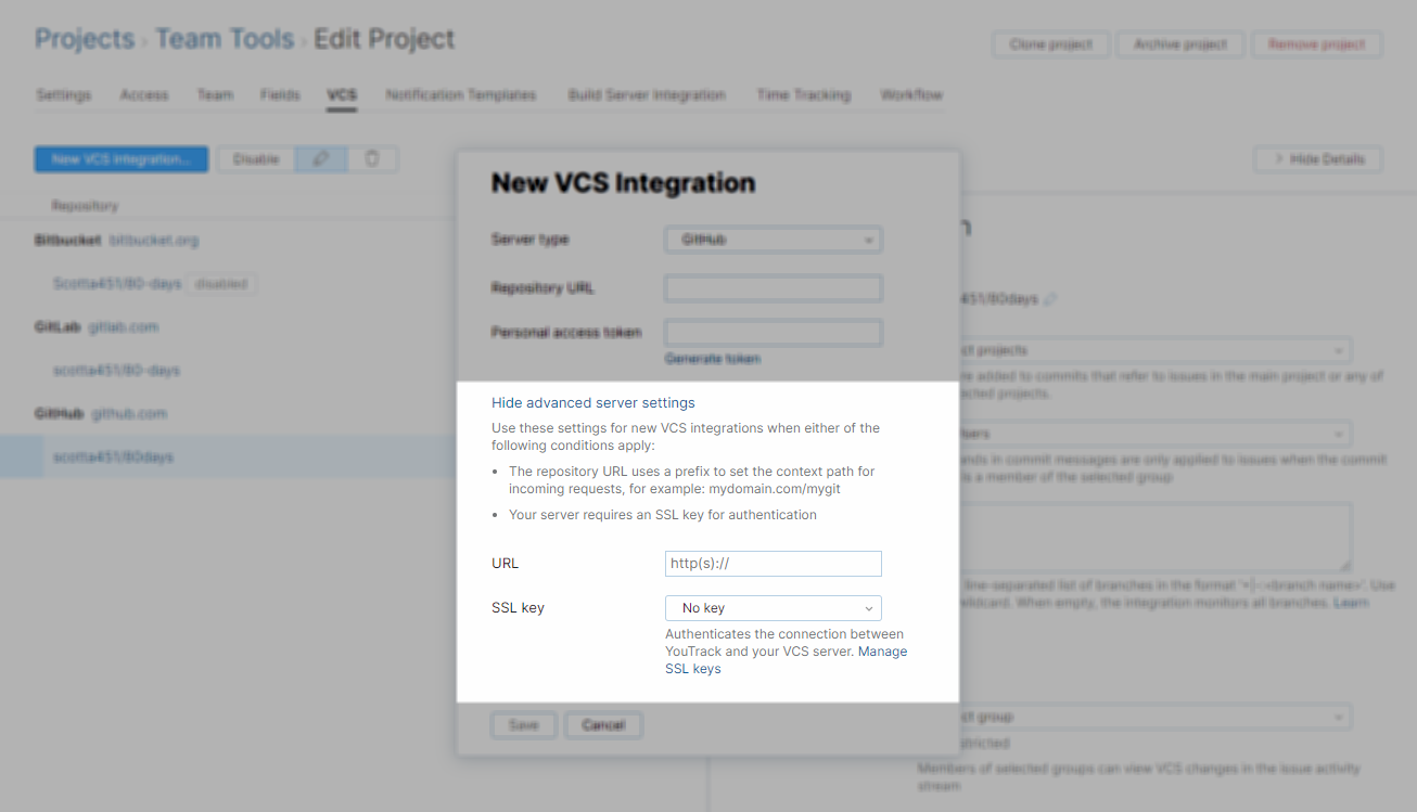 Integrate with Bitbucket Server | YouTrack Cloud Documentation