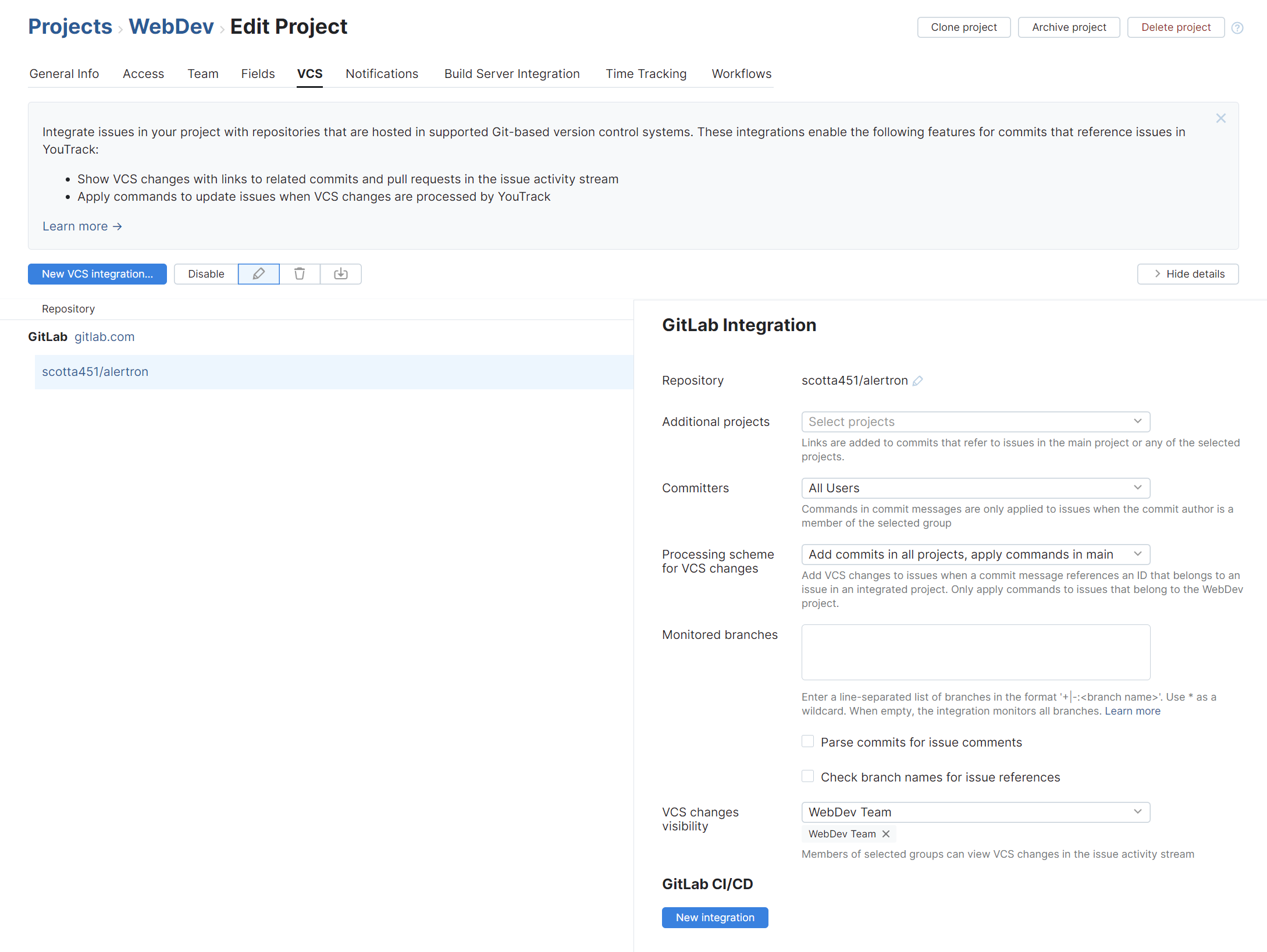Integrate with GitHub | YouTrack Cloud Documentation