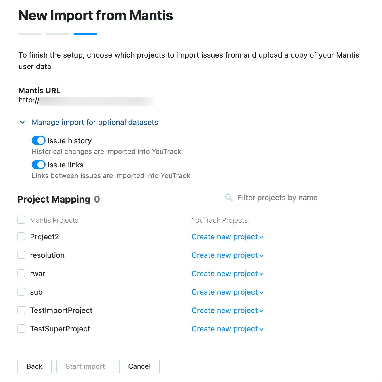 Import from Mantis Bug Tracker | YouTrack Cloud Documentation
