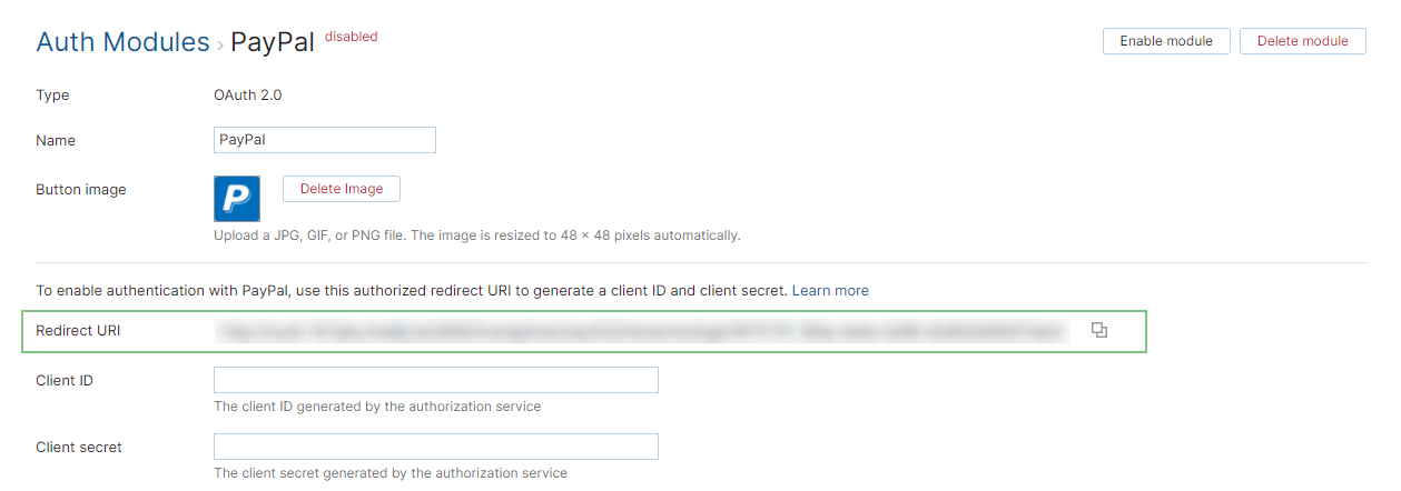 PayPal Auth Module | YouTrack Server Documentation