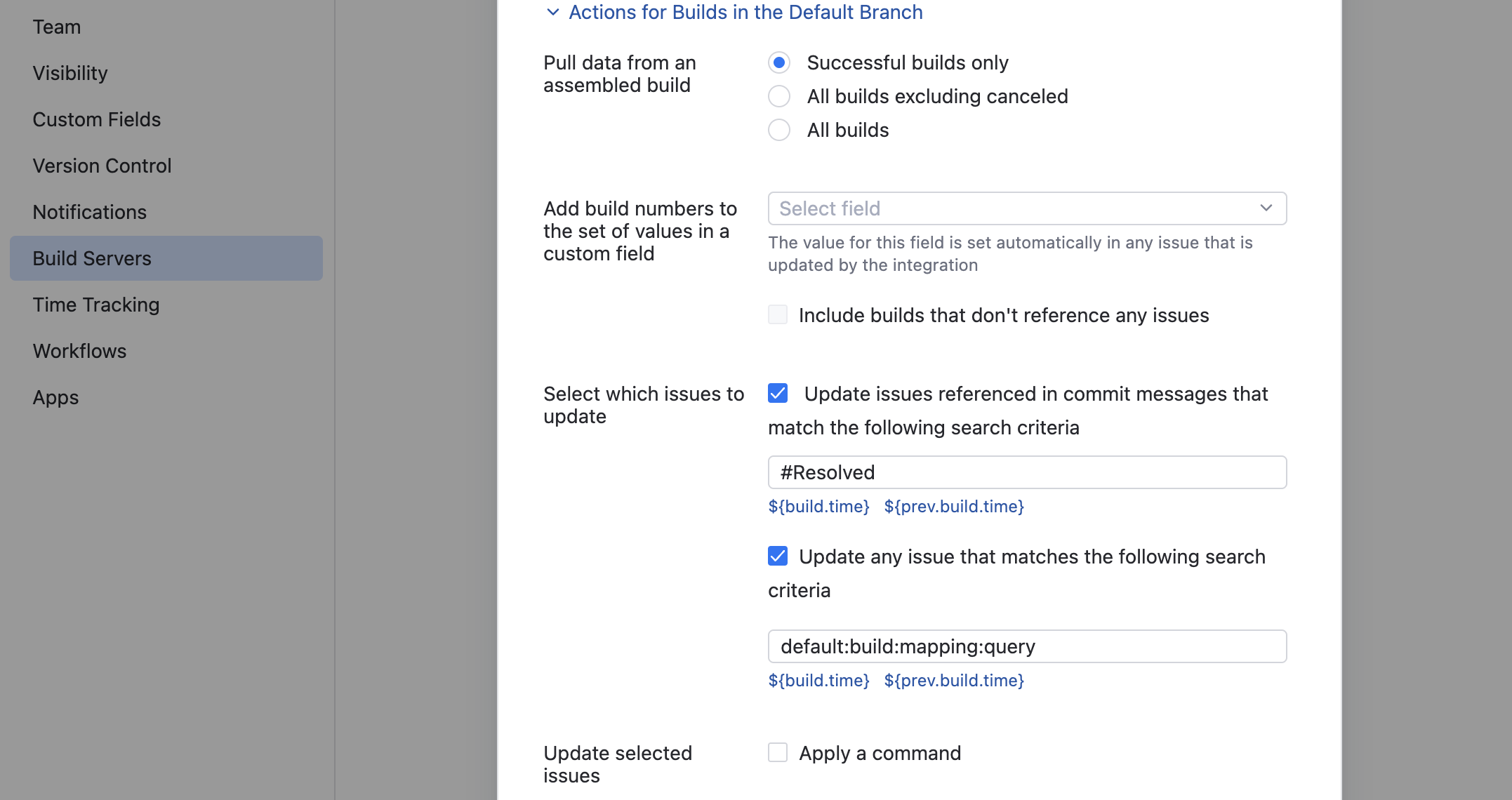Integrate with TeamCity | YouTrack Cloud Documentation