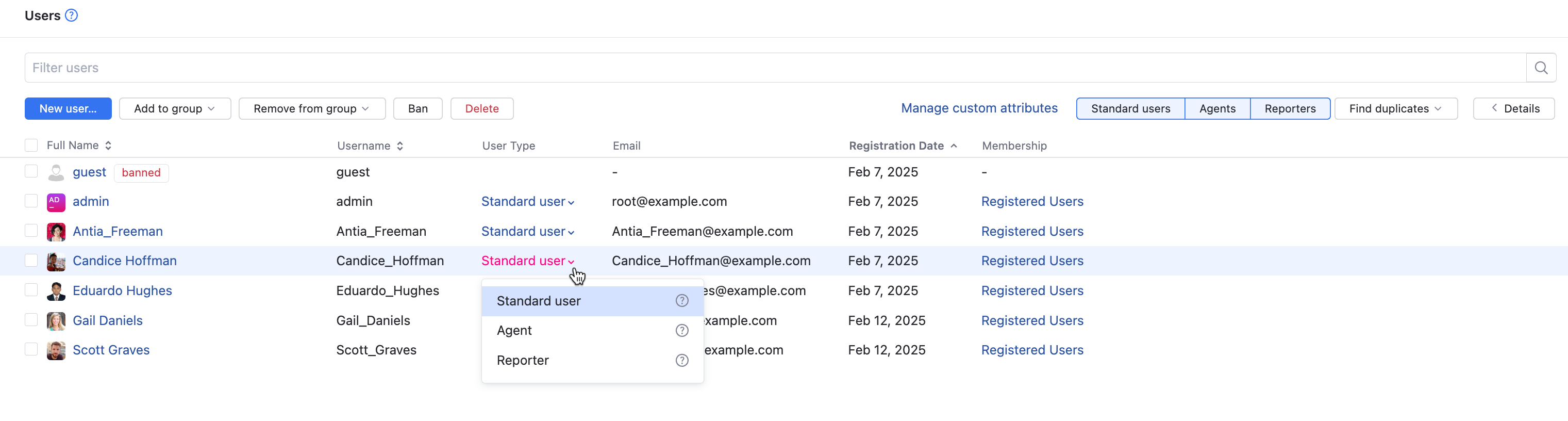 Manage User Types | YouTrack Server Documentation