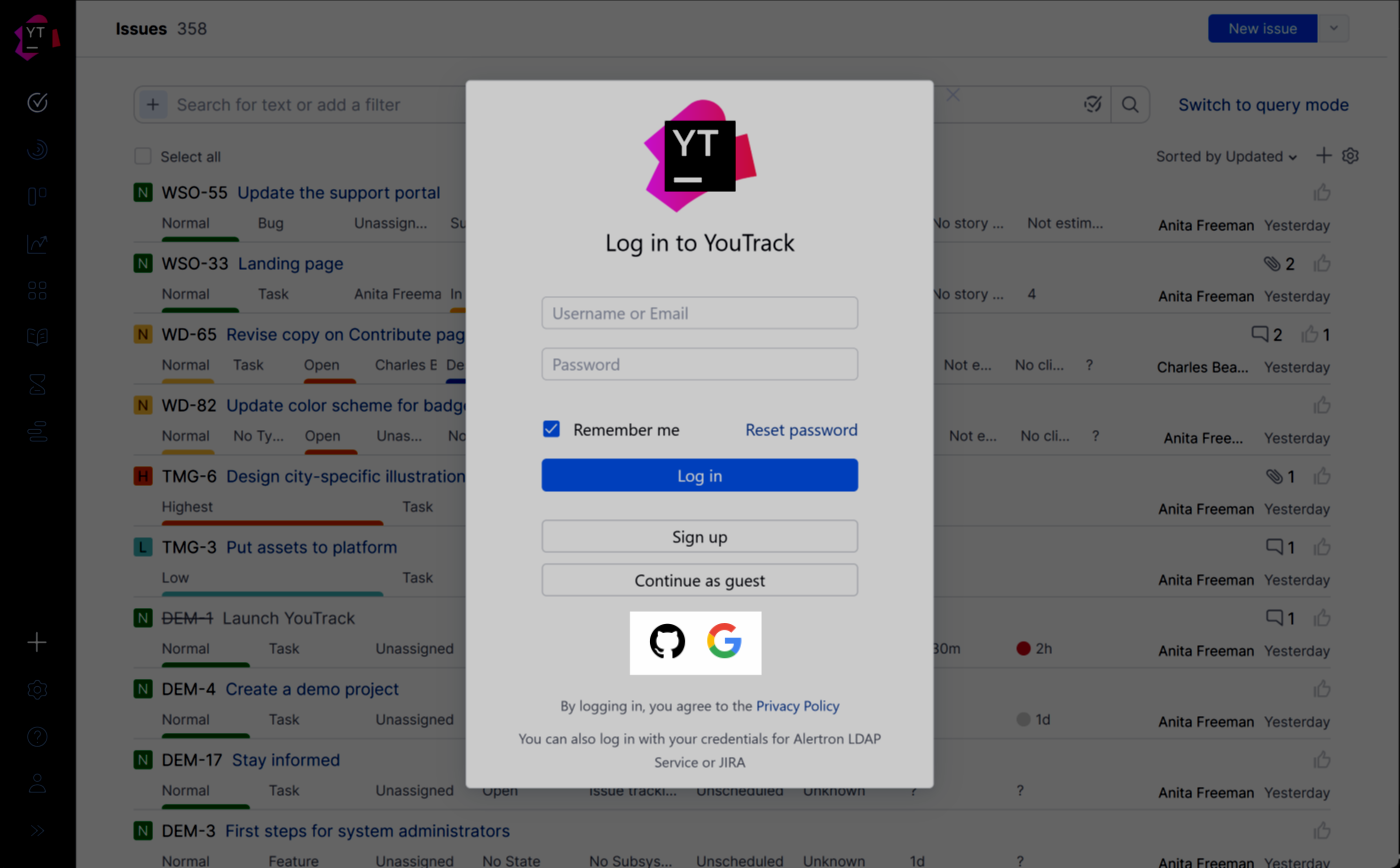 App-based Authentication | YouTrack Cloud Documentation