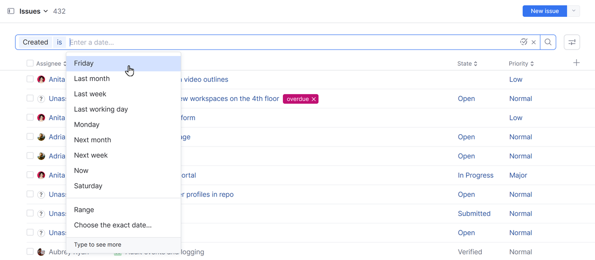 Simple Search | YouTrack Cloud Documentation