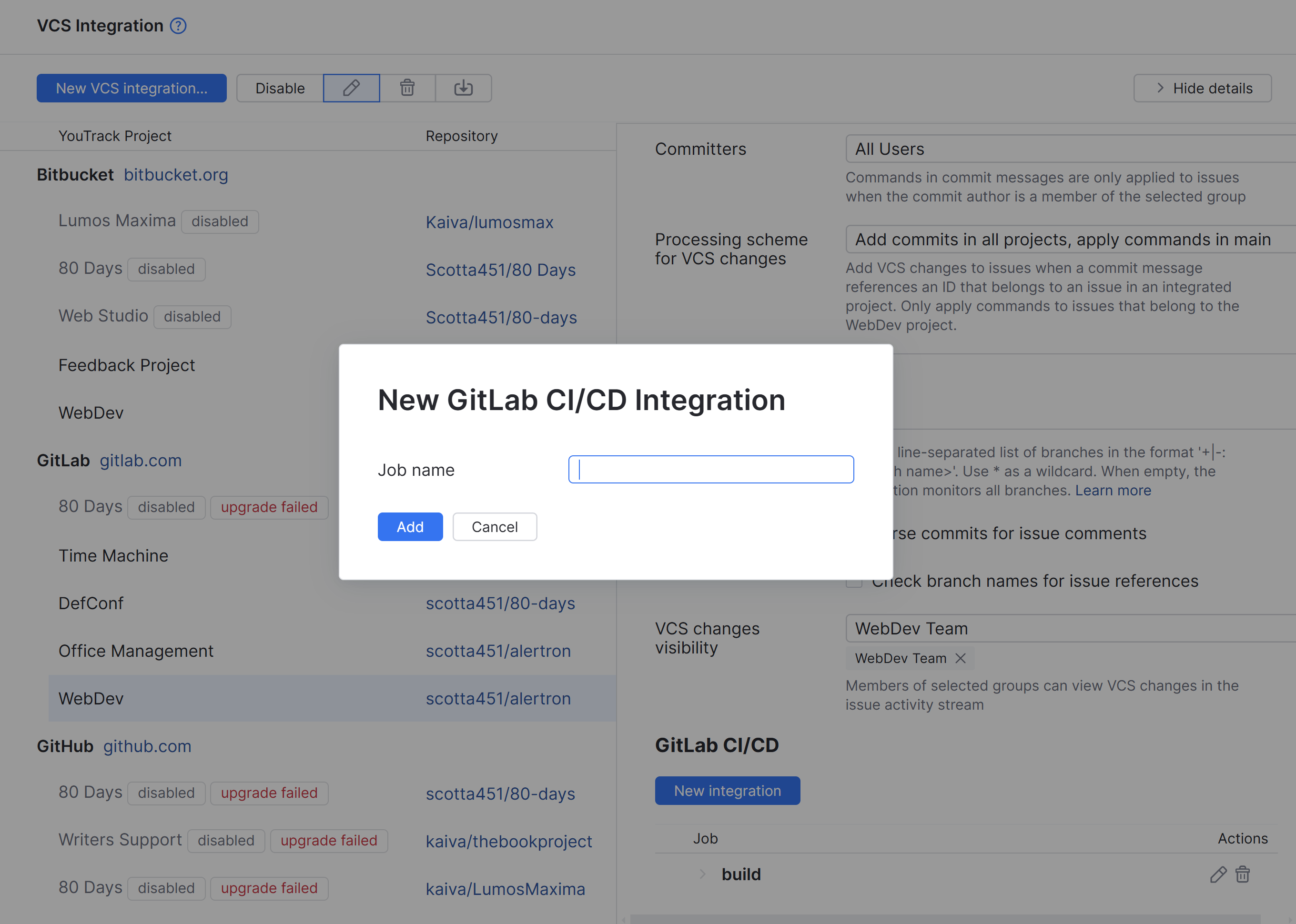 GitLab CI/CD Integration | YouTrack Server Documentation