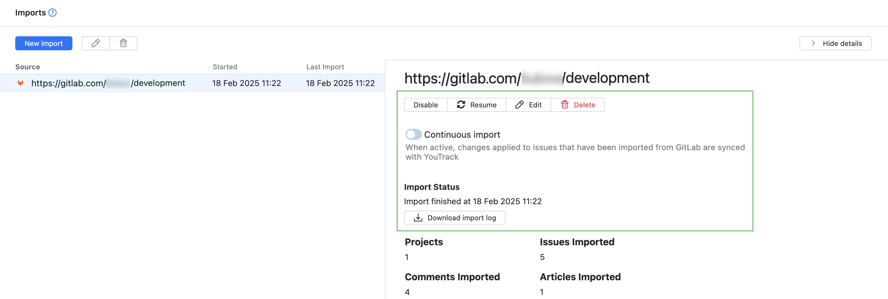 Import from GitLab | YouTrack Cloud Documentation