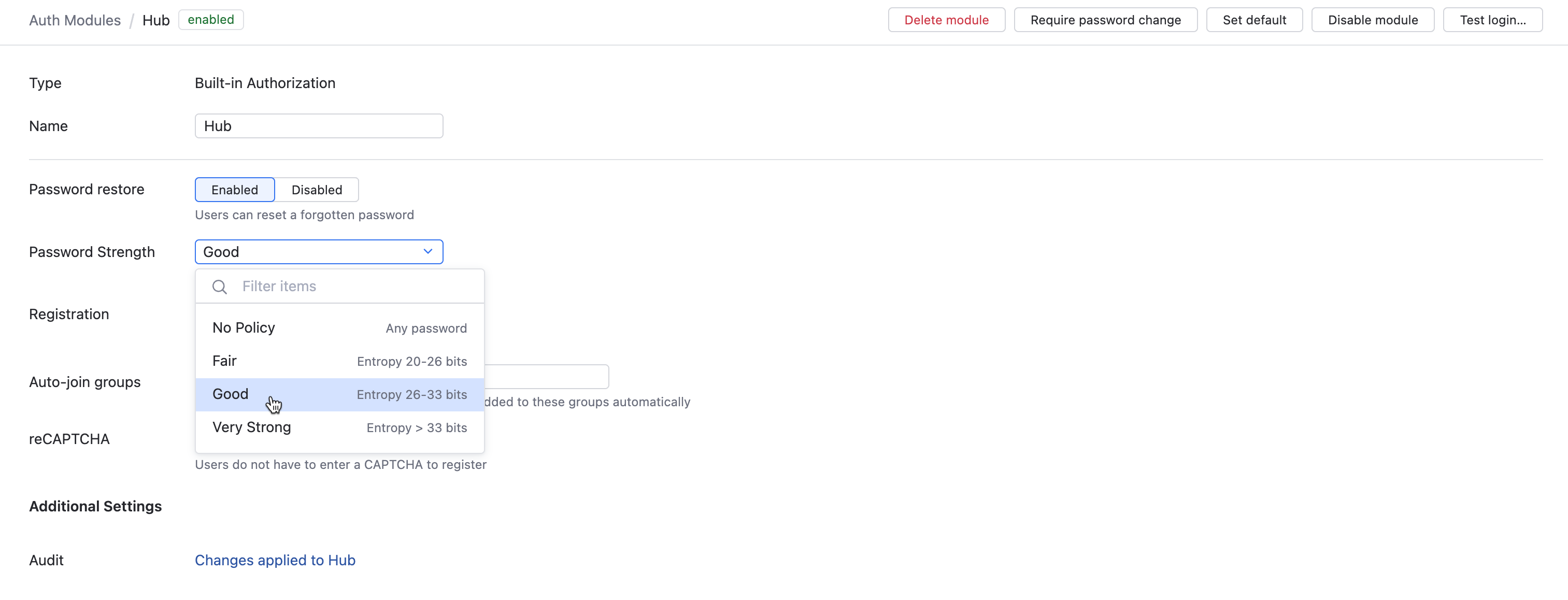 Set a Password Policy | YouTrack Server Documentation