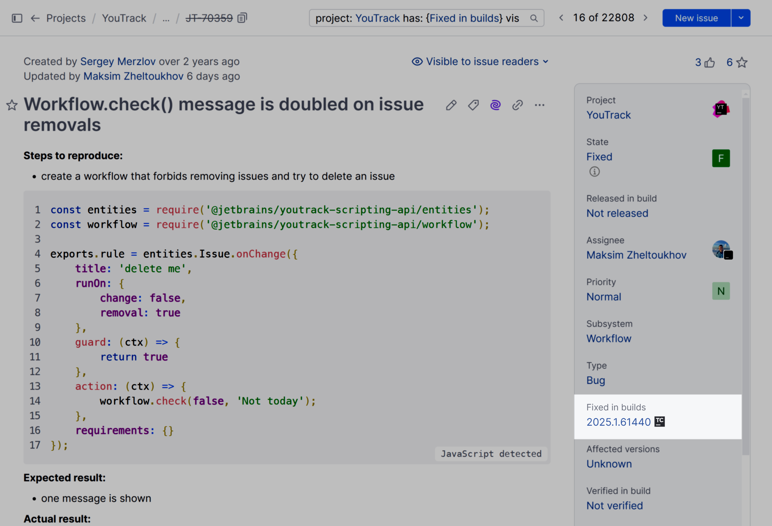 TeamCity Integration | YouTrack Server Documentation