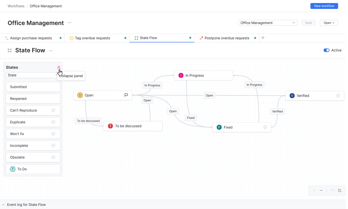 State Machines | YouTrack Server Documentation