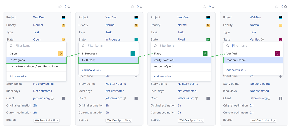 State-machine Rules | YouTrack Cloud Documentation