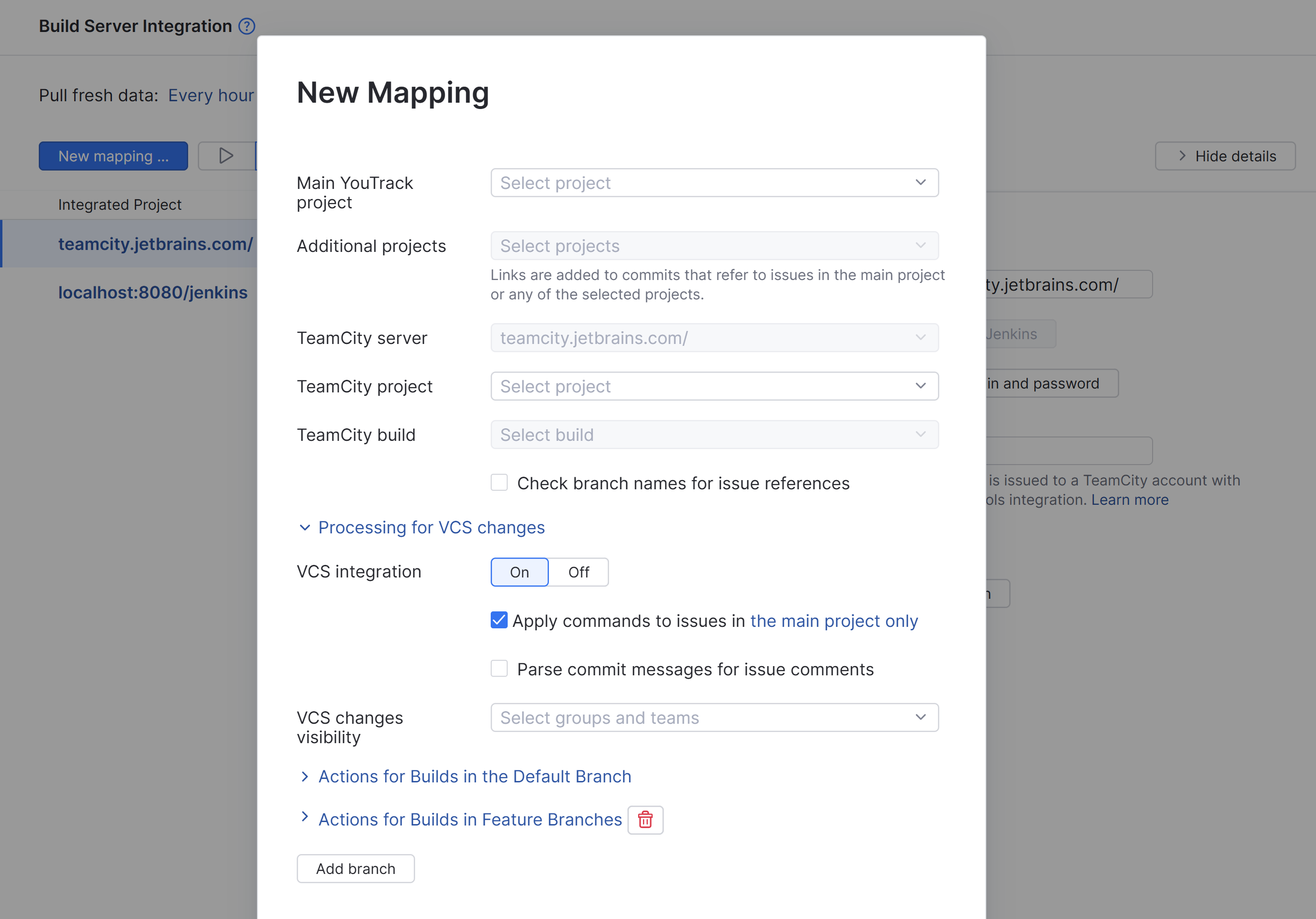 TeamCity Integration | YouTrack Server Documentation