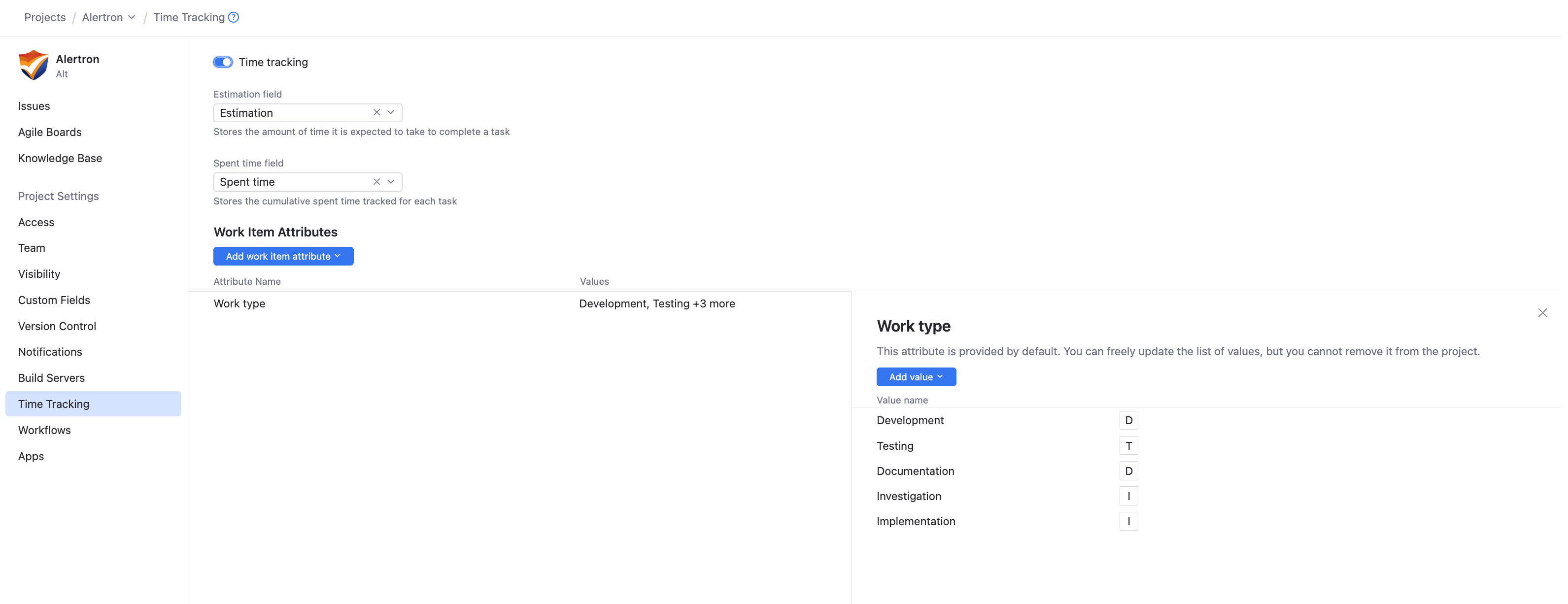Enable Time Tracking | YouTrack Server Documentation