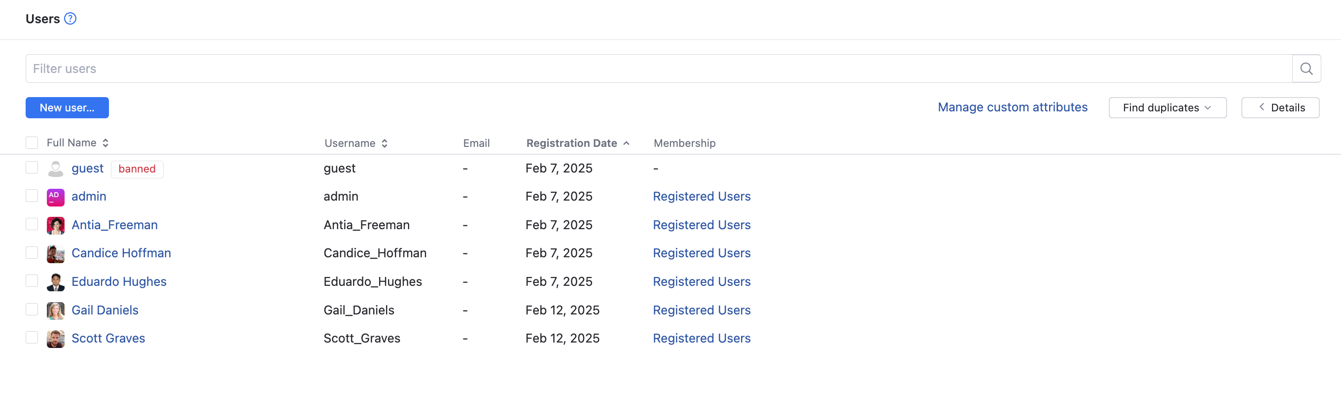 Users | YouTrack Server Documentation