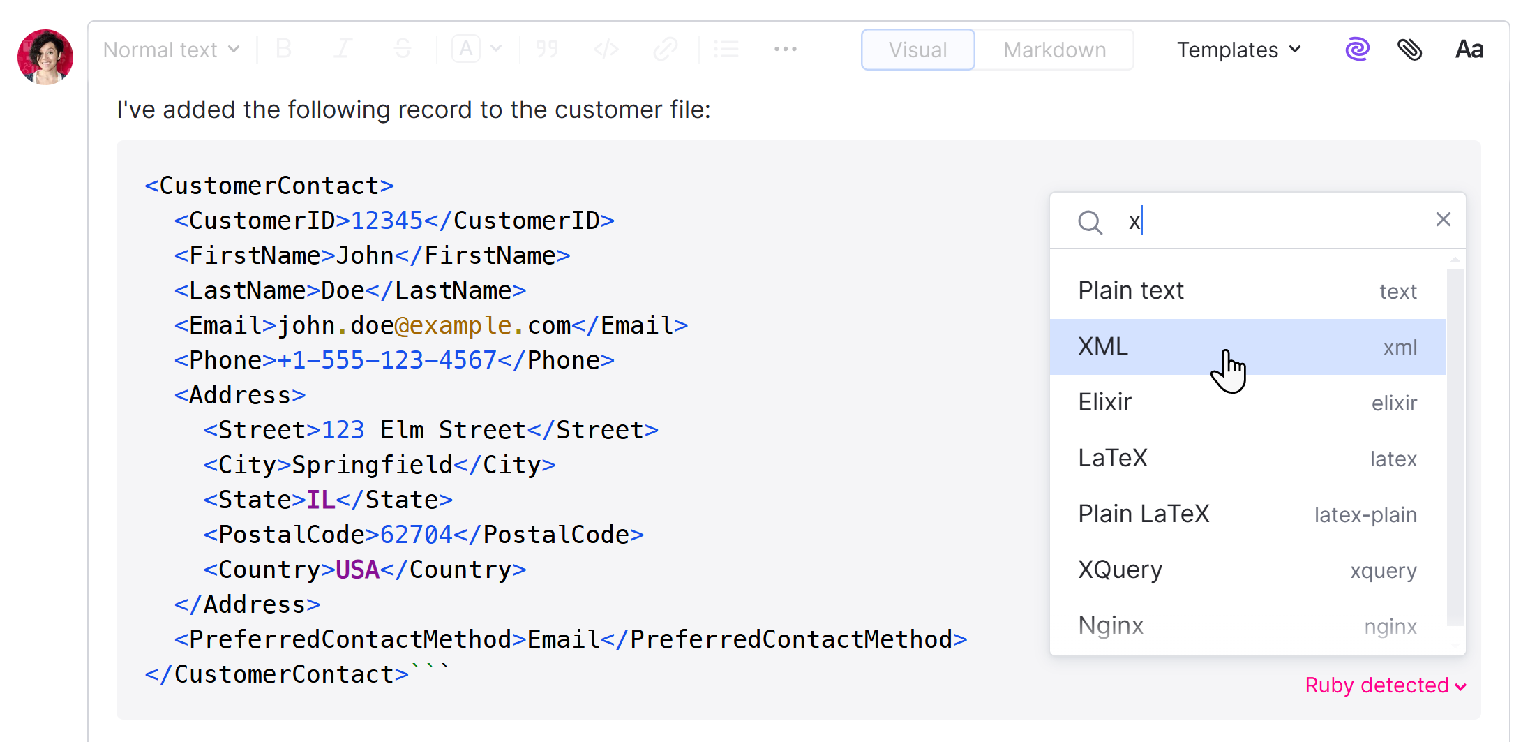 Rich Text Editor | YouTrack Cloud Documentation