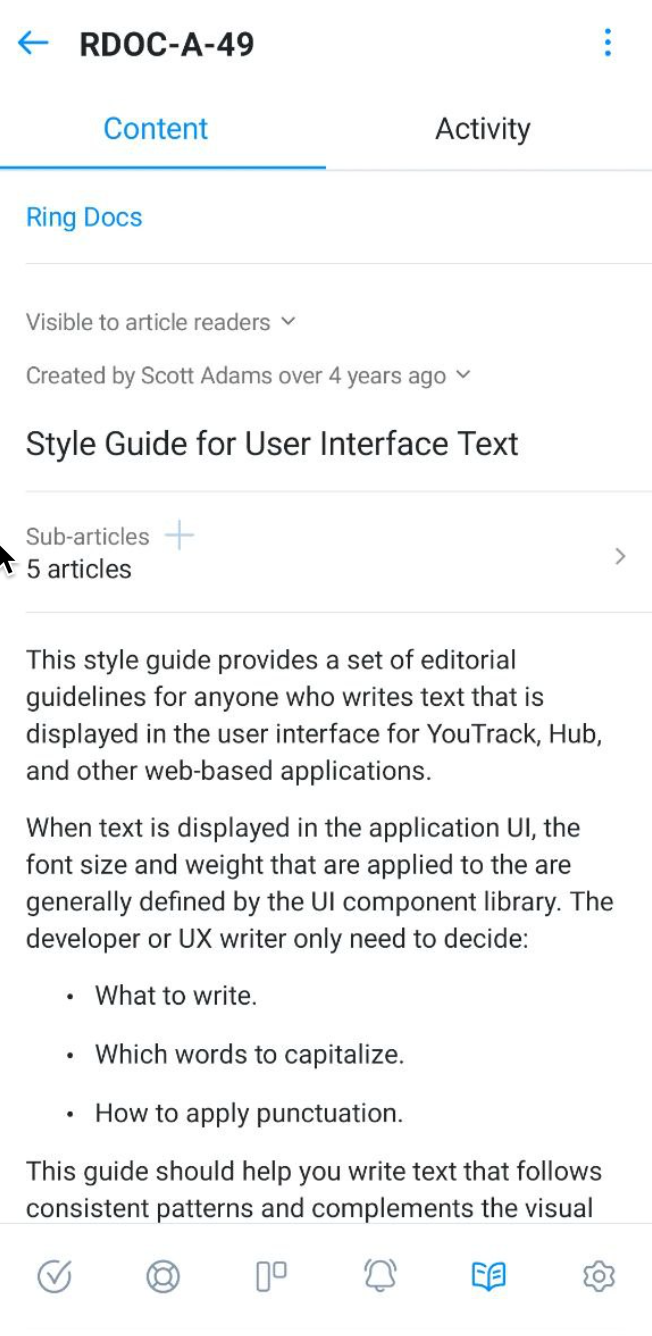 YouTrack Mobile | YouTrack Cloud Documentation
